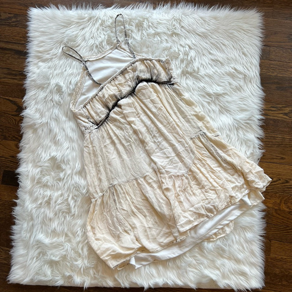 EARTHBOUND | Dresses | Earthbound Womens Fit Flare Dress Beige Floral ...